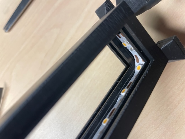 Horizontal LED Sign with magnetic base by illegible | Download free STL ...