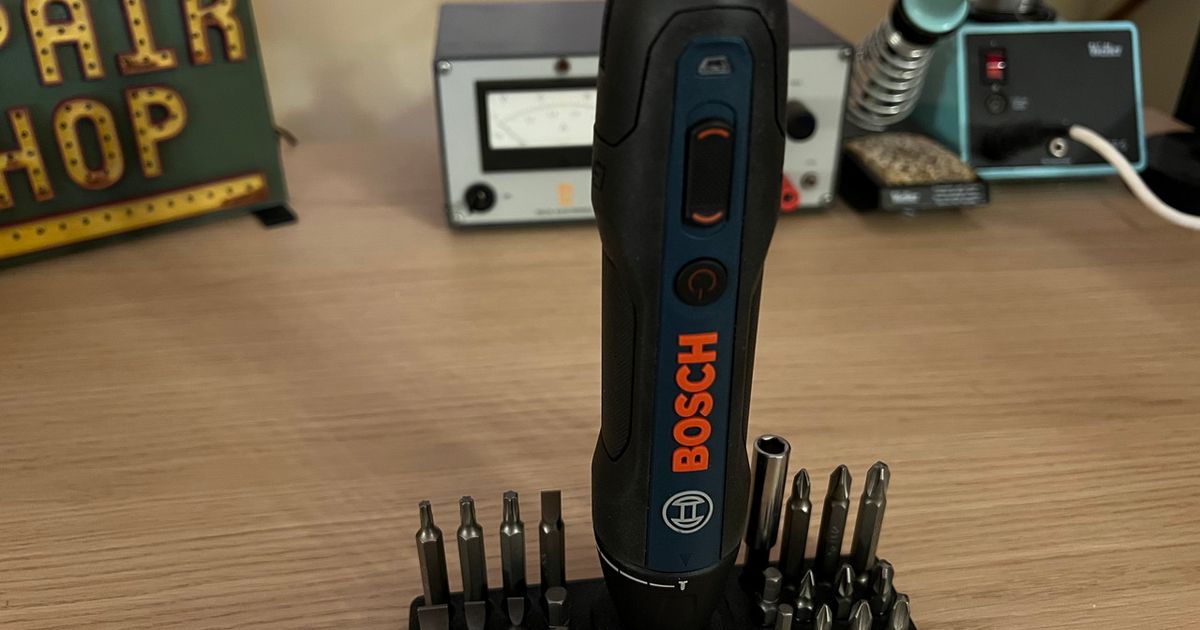 Bosch Go Stand and Bit holder by Satellietje | Download free STL model | Printables.com