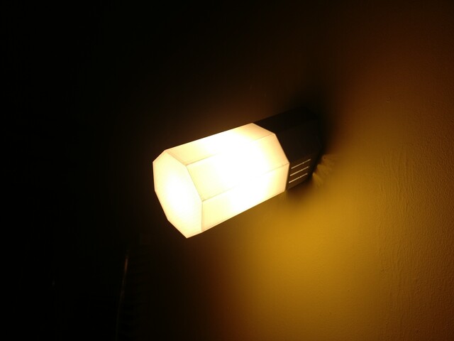 Wall-Mount Torch Lamp - socket B22 by PapaYankee | Download free STL ...