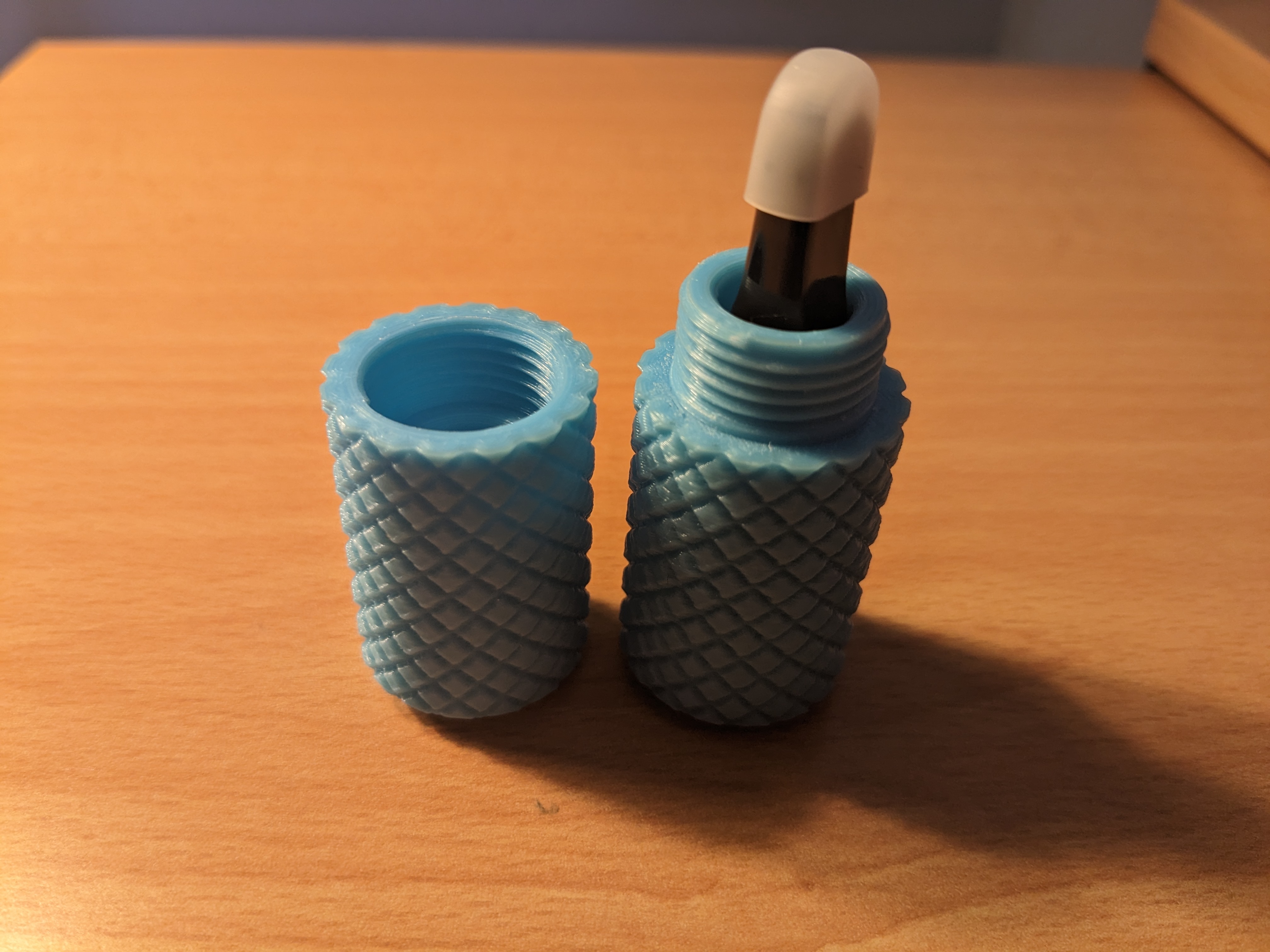 Knurled 510 cartridge storage by pocnic | Download free STL model ...