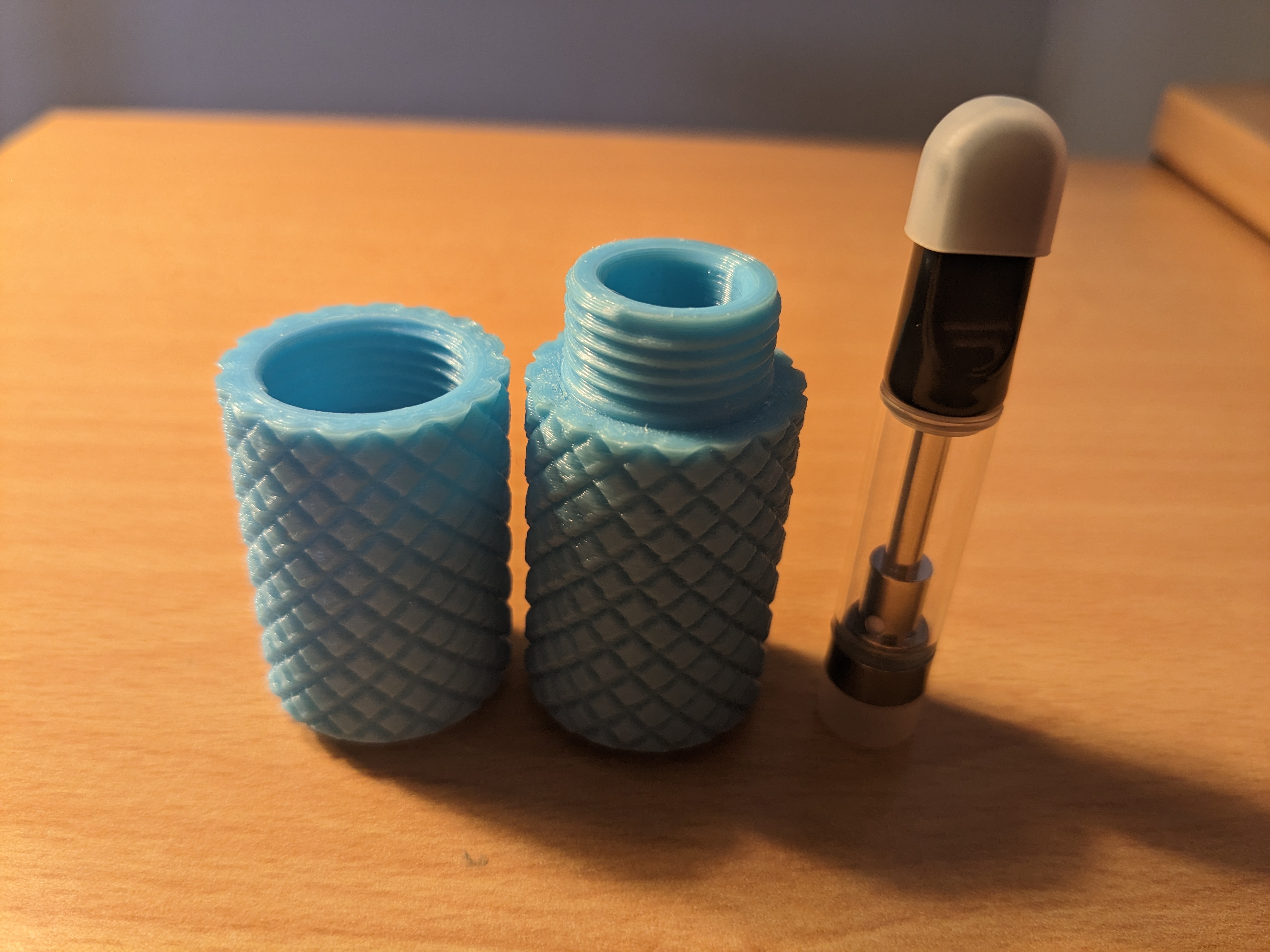 Knurled 510 cartridge storage by pocnic | Download free STL model ...