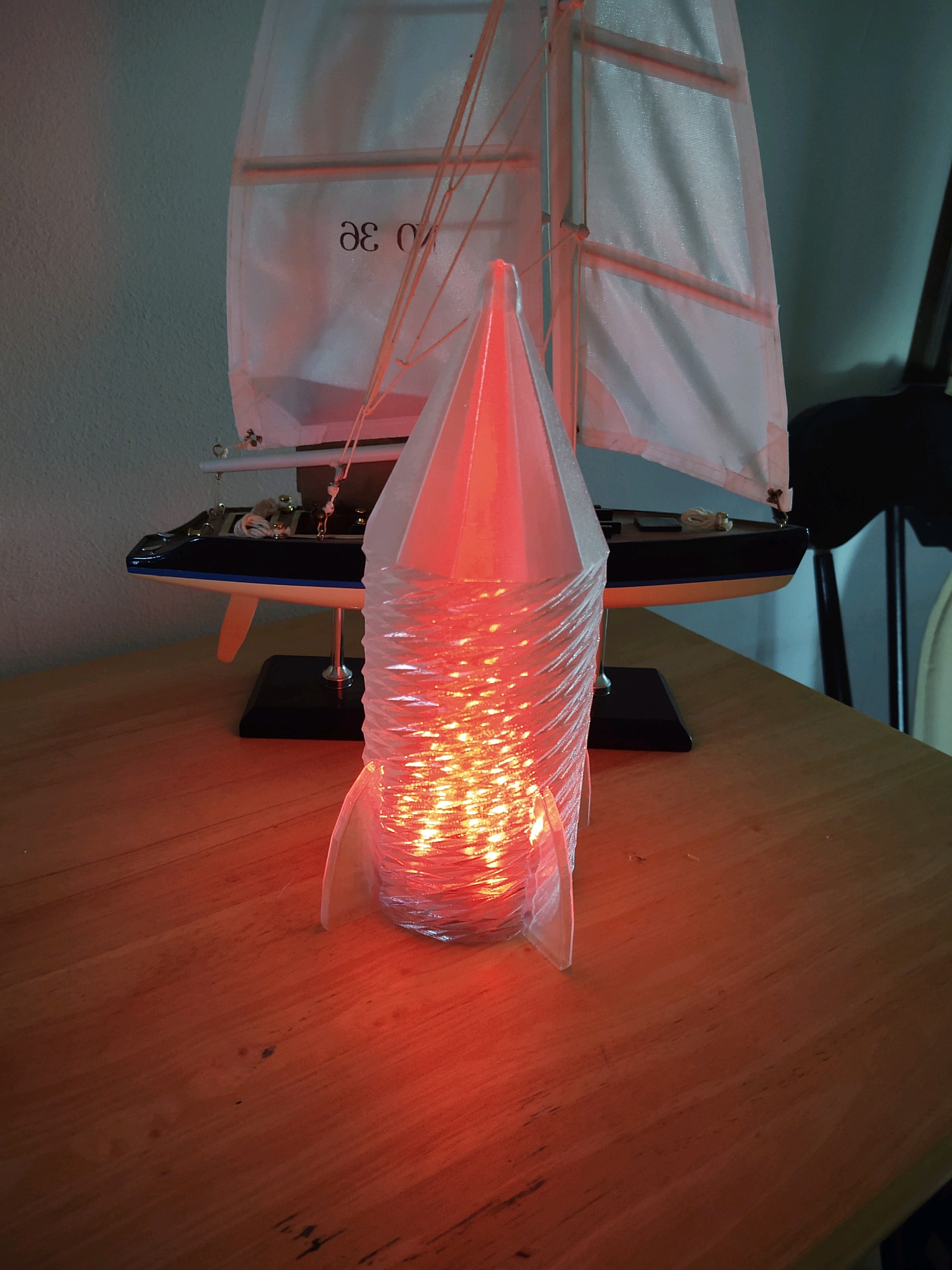 Multi-Color Waterproof LED Retro Rocket Lamp von Icepick Designs ...