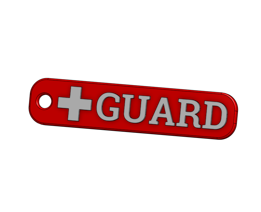 Keychain Cross Lifeguard and Blank in the back by Mick | Download free ...