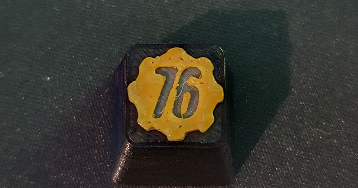 Fallout Keycap von 3DLada | Kostenloses STL-Modell herunterladen ...