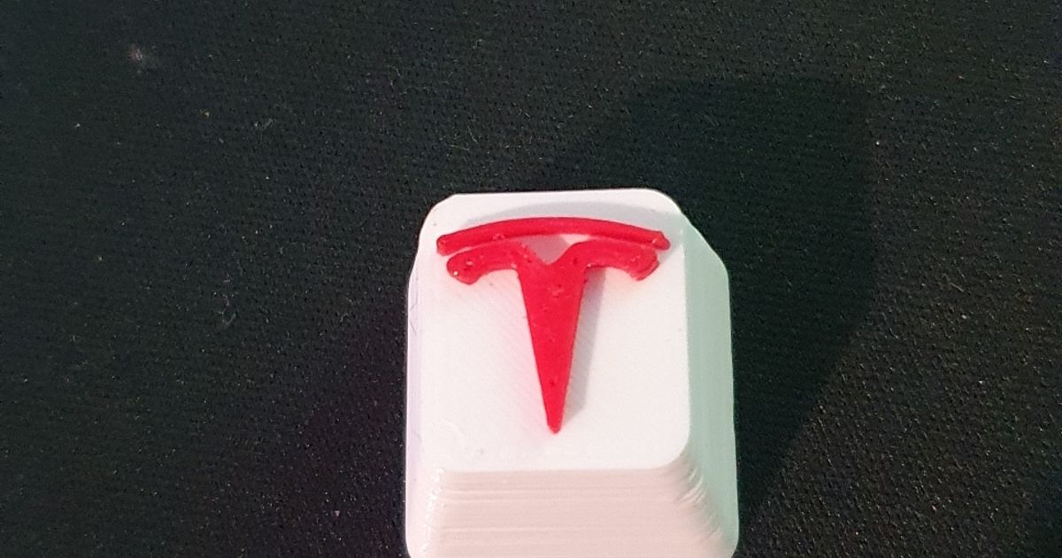Tesla Keycap by 3DLada | Download free STL model | Printables.com
