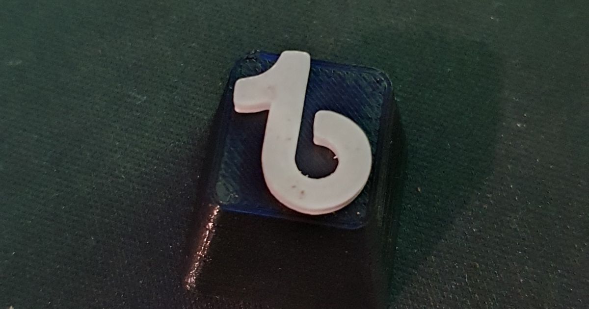 Tiktok Keycap by 3DLada | Download free STL model | Printables.com