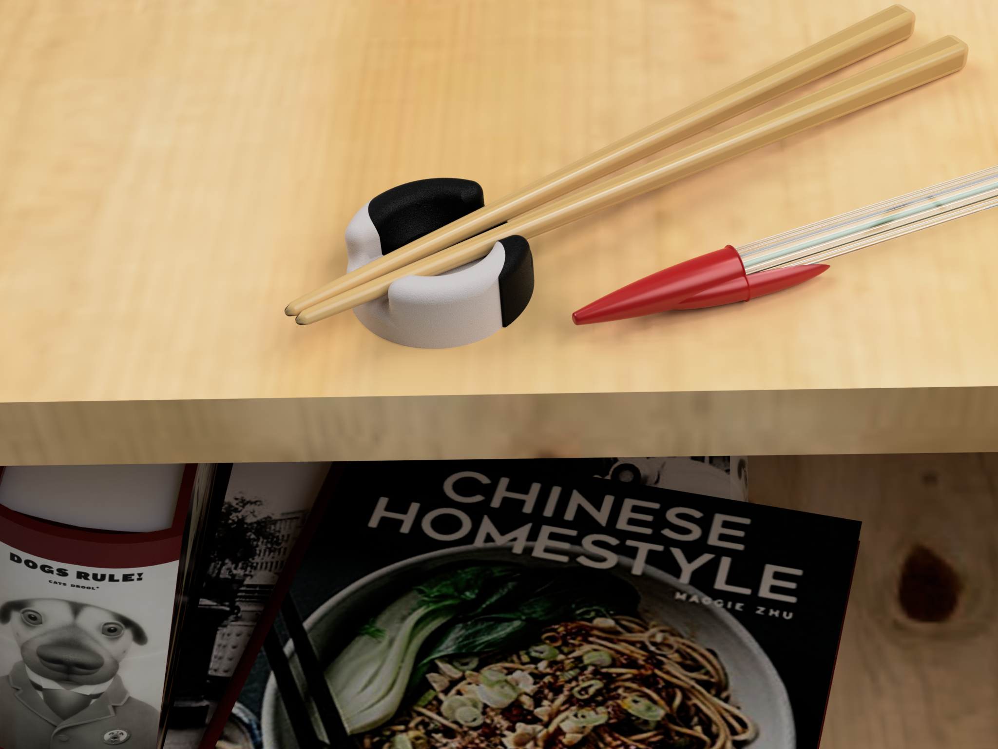 Yin Yang chopstick holders - Easy to print by Joe | Download free STL ...
