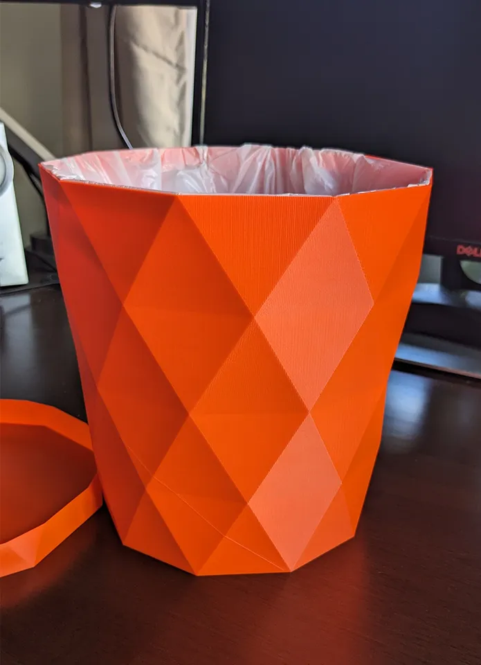 GeoStone Trash Bin with Inner Bag Ring and Lid by damu | Download free ...