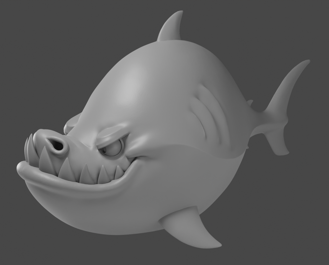 Cartoony stylised fat Shark od autora Namiiria | Stáhněte si zdarma STL ...