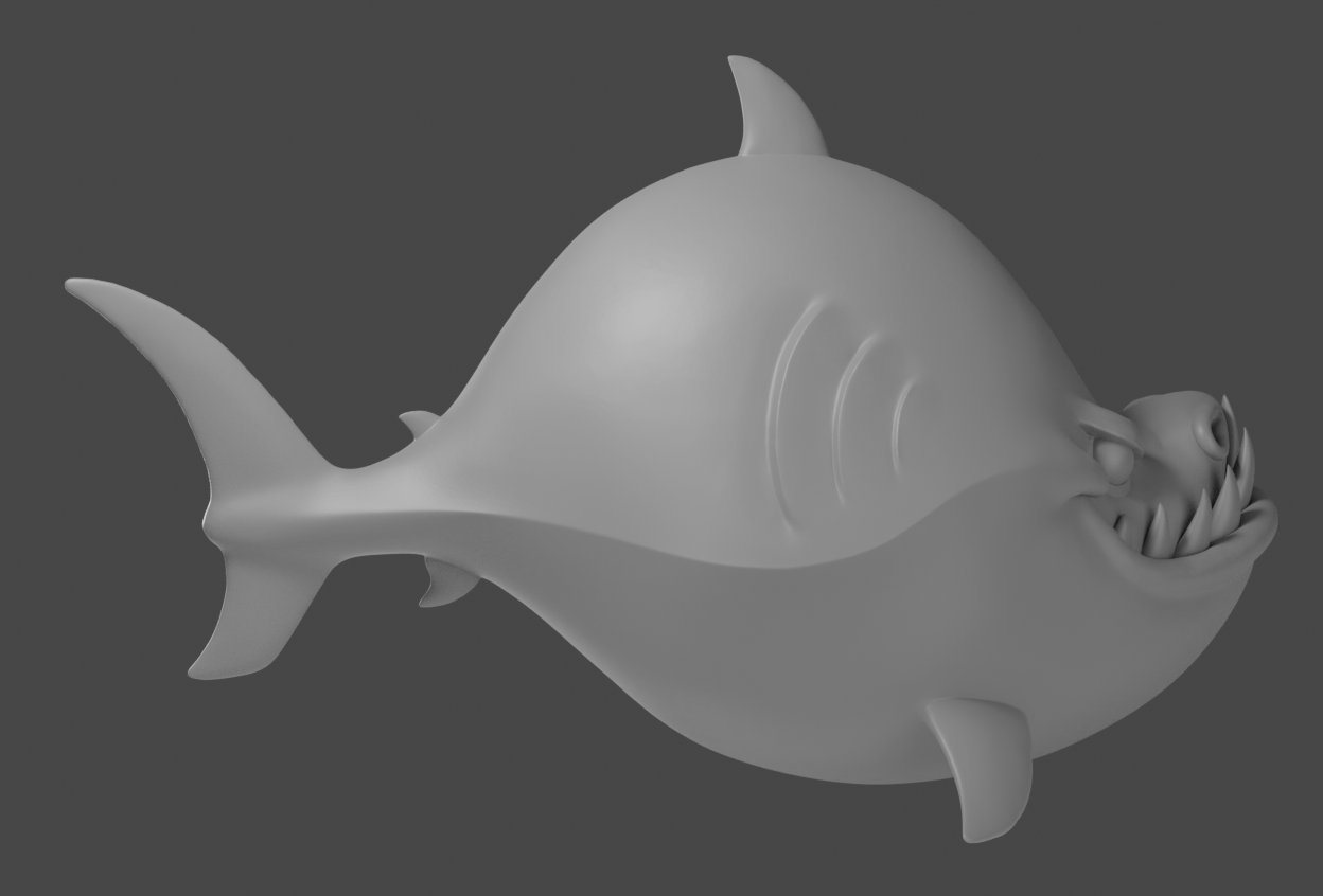 Cartoony stylised fat Shark od autora Namiiria | Stáhněte si zdarma STL ...