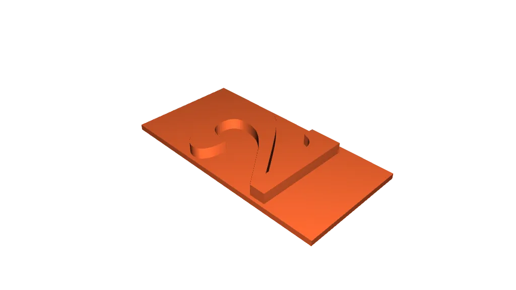 Number (Numer 2) by Filip | Download free STL model | Printables.com