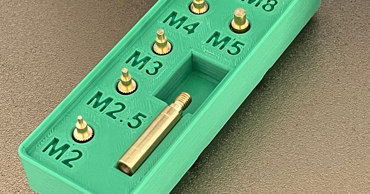 Gridfinity Heat-set Insert Tips Storage 1x3 Bin by michelluccote | Download free STL model ...