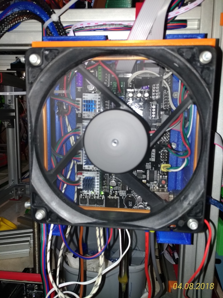 MKS GEN V1.4 holder - profile 3030, fan 120mm - V2 by Krowarus ...