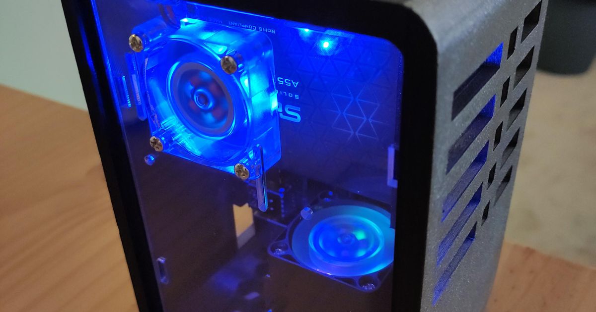 Desktop Pi Case by FTRU_Labs | Download free STL model | Printables.com