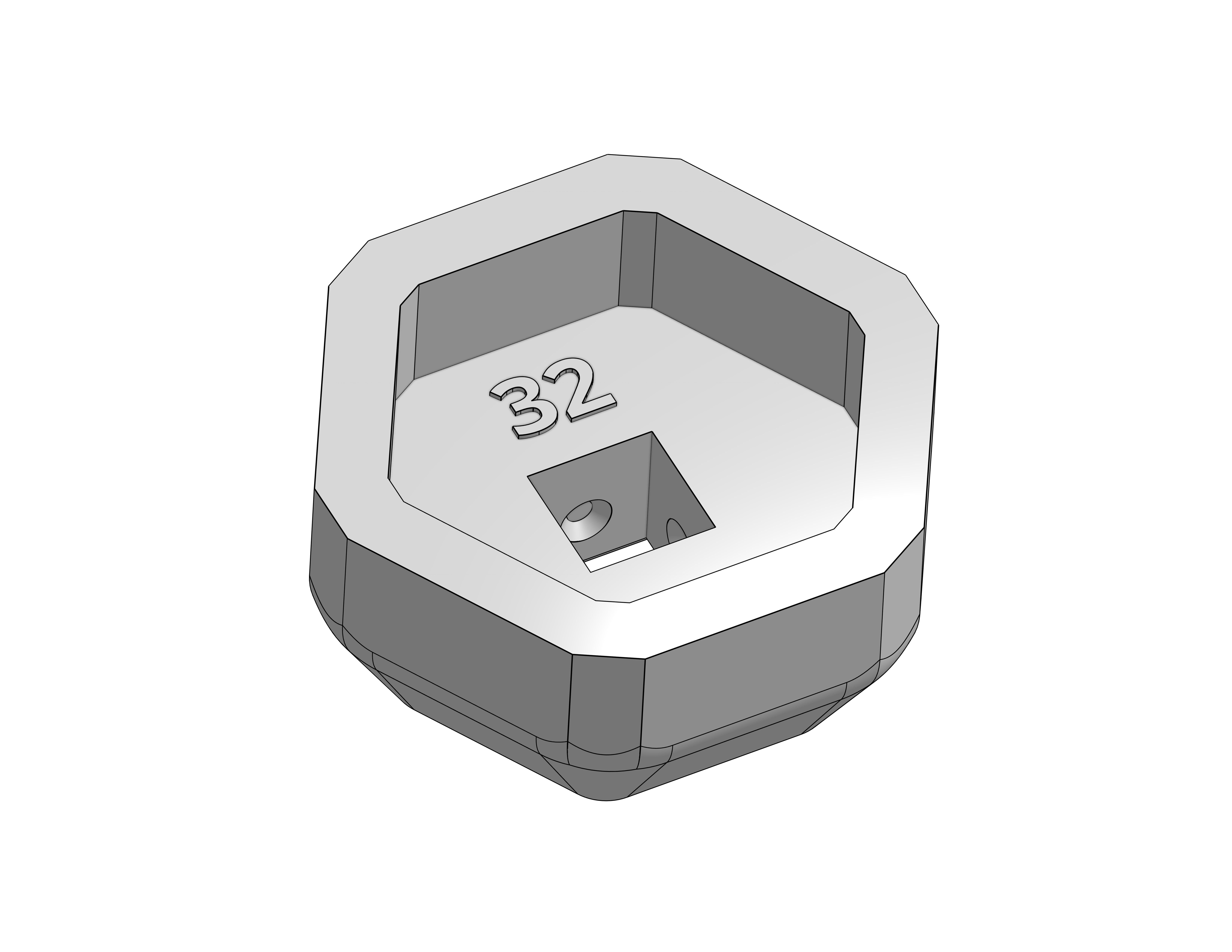Flat Face Hex Sockets by dodasch | Download free STL model | Printables.com