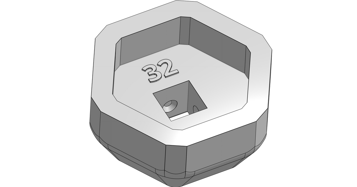 Flat Face Hex Sockets by dodasch | Download free STL model | Printables.com