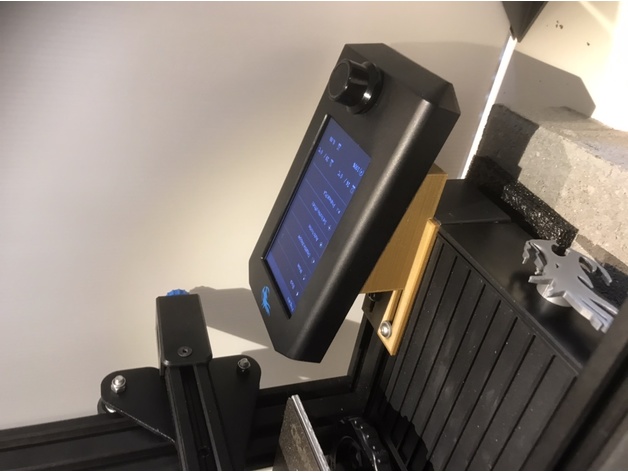 Slim screen mount ender 3v2 by Zizacek | Download free STL model ...