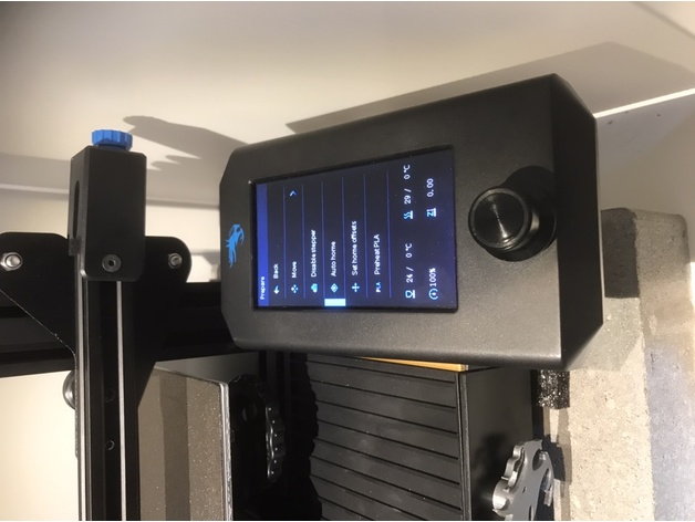 Slim screen mount ender 3v2 by Zizacek | Download free STL model ...