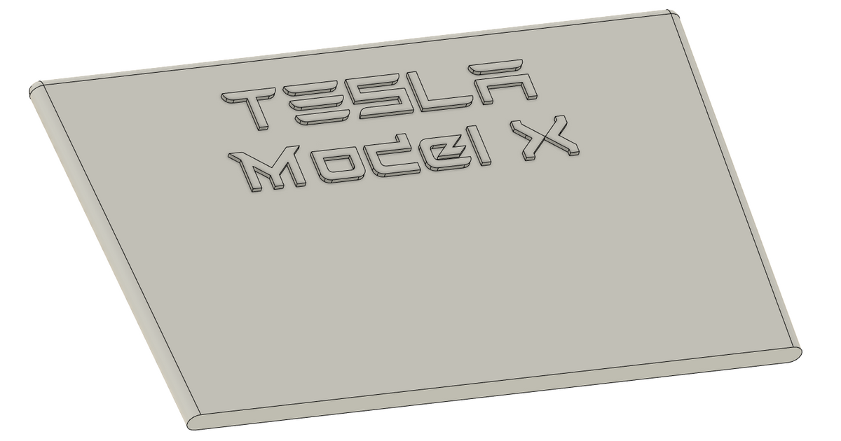 Tesla Model X center console divider by Jonas Persson | Download free ...