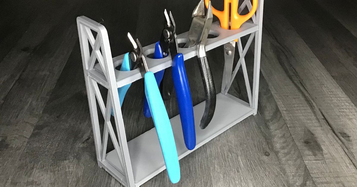 Tool holder/ rack V2 by Logan Jones | Download free STL model ...