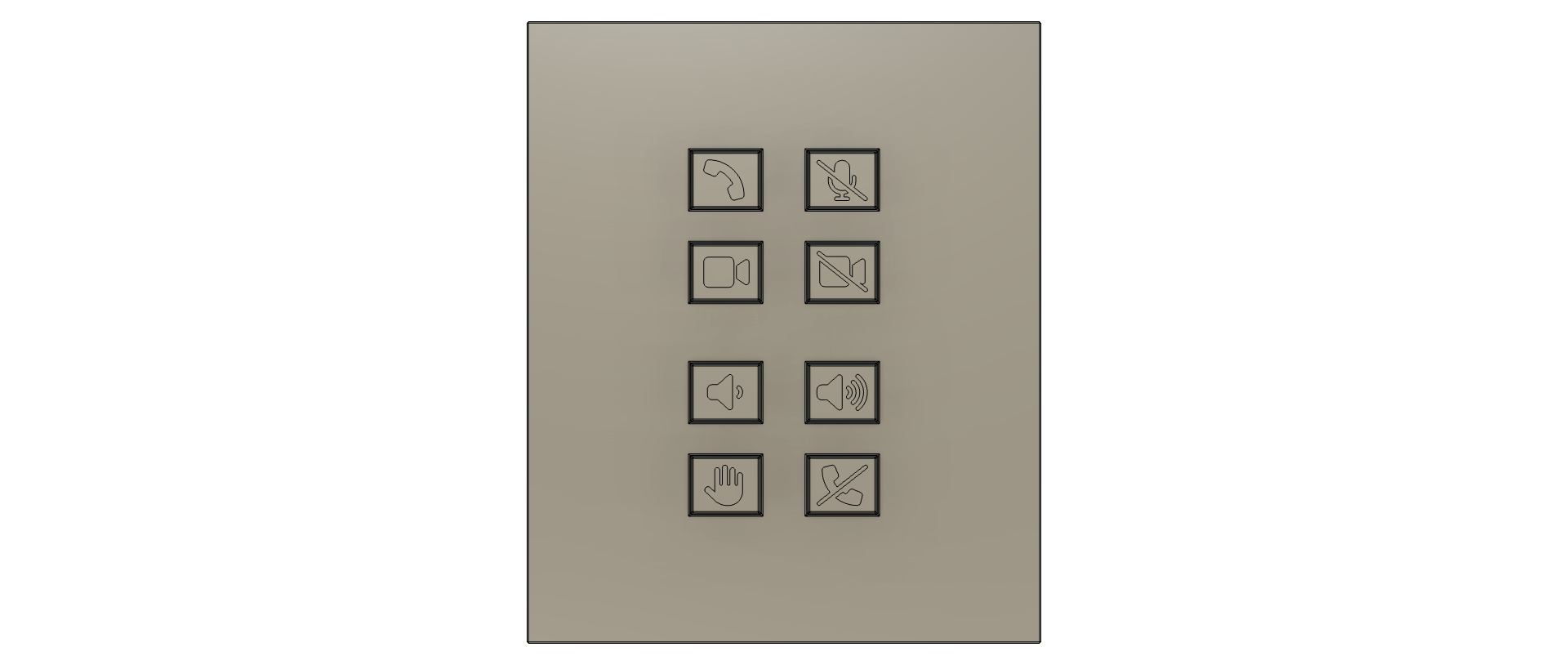 8 button MS Teams USB keyboard by AWSW | Download free STL model ...