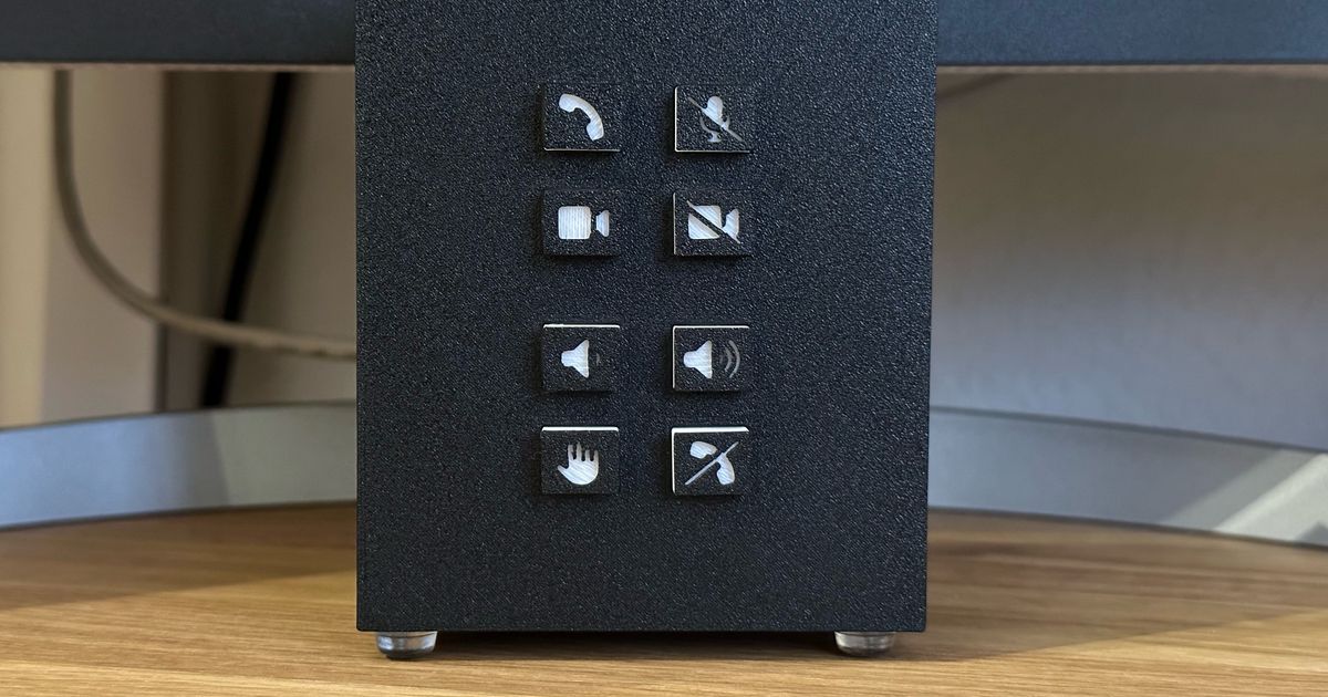 8 button MS Teams USB keyboard by AWSW | Download free STL model ...