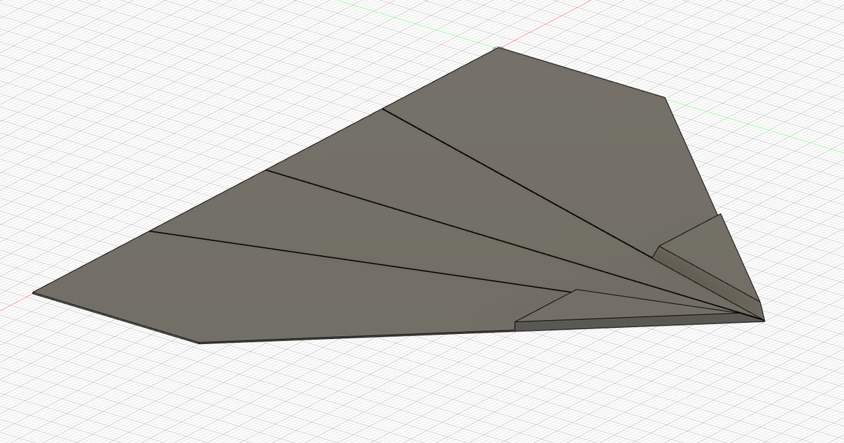 Foldable plane by Dejan B. | Download free STL model | Printables.com