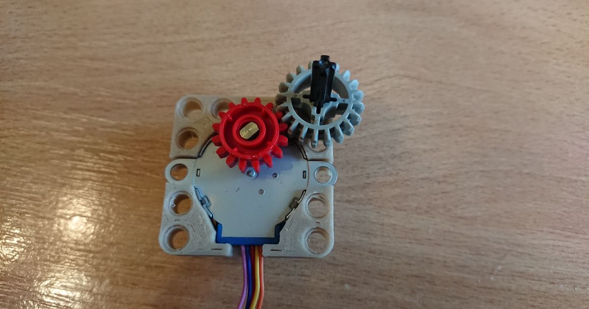 28BYJ-48 stepper to Lego Technic adaptor plate por ralphius | Descargar ...