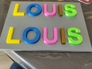 Learn to Write "LOUIS" by waxou | Download free STL model | Printables.com