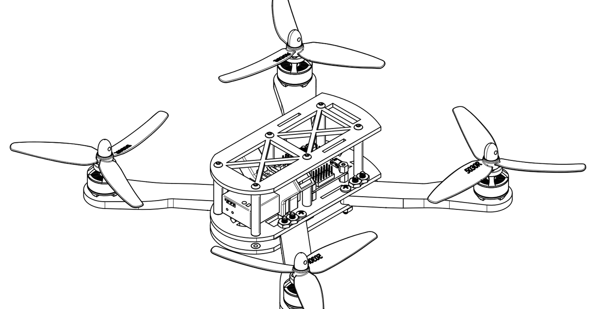 FPV Drone frame by Nilon123456789 | Download free STL model | Printables.com