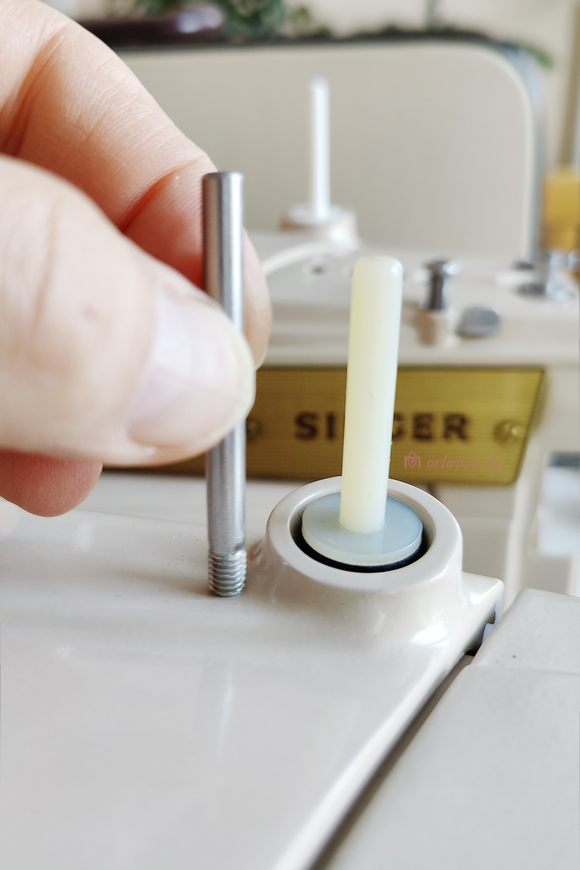 Thread Spool Pin and Holder for Singer Slant-o-Matic Sewing Machine by ...