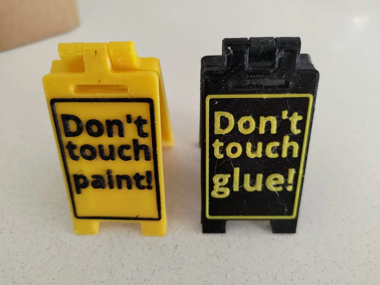 Glue or Paint warning sign by Bridget | Download free STL model ...