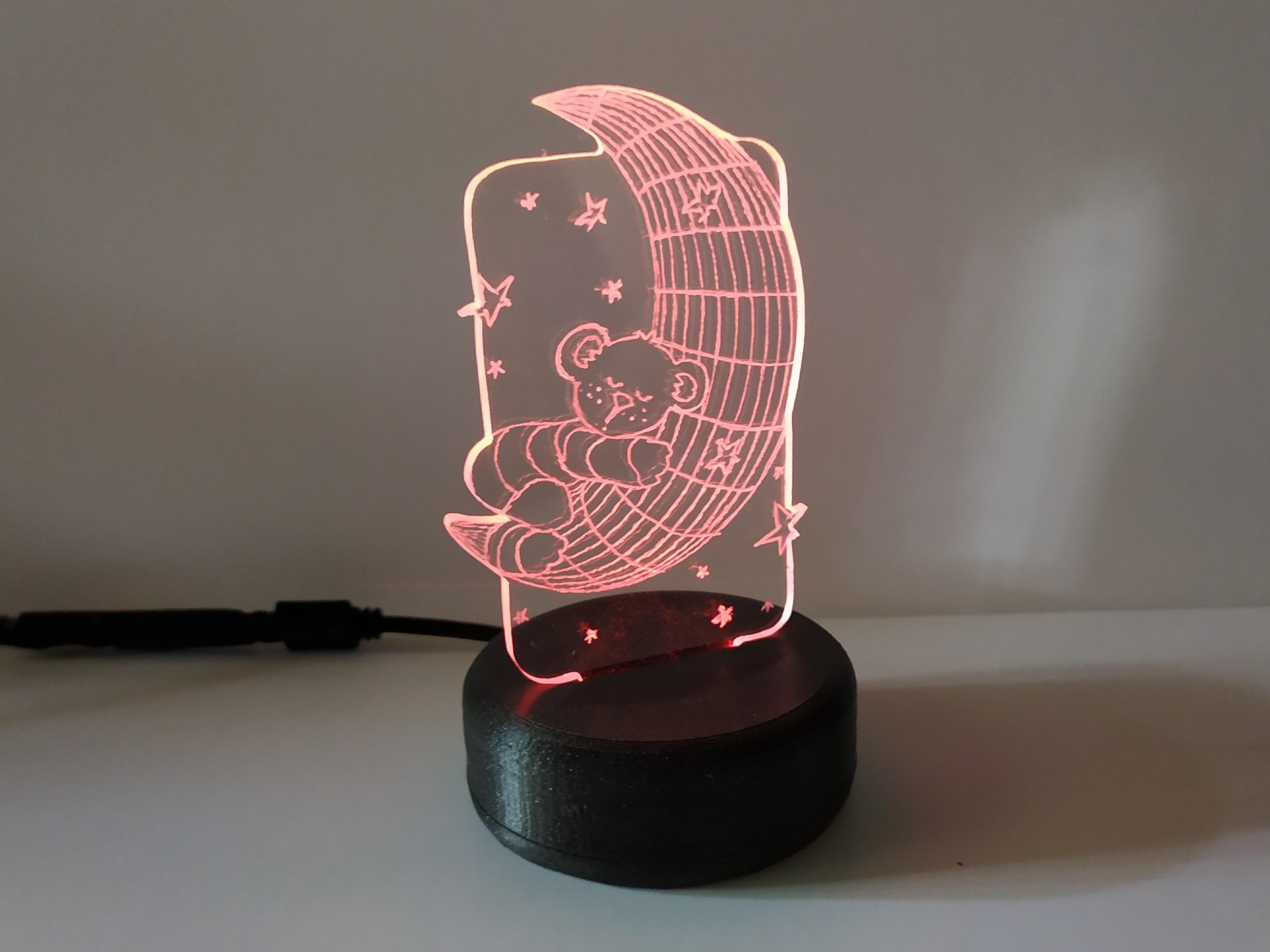 3D Night Light Base by György Balássy | Download free STL model ...