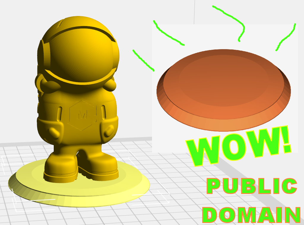 Simple base to add stability to any print. by VV6YVjxL2TDW VV6YVjxL2TDW ...