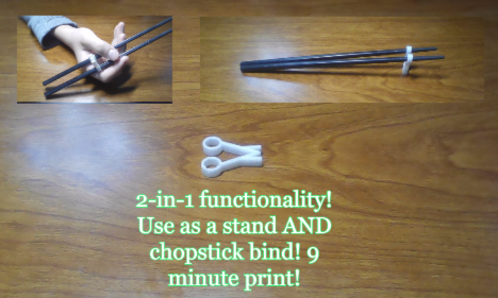 Chopstick Holder 2-in-1 by Alpha Space | Download free STL model ...