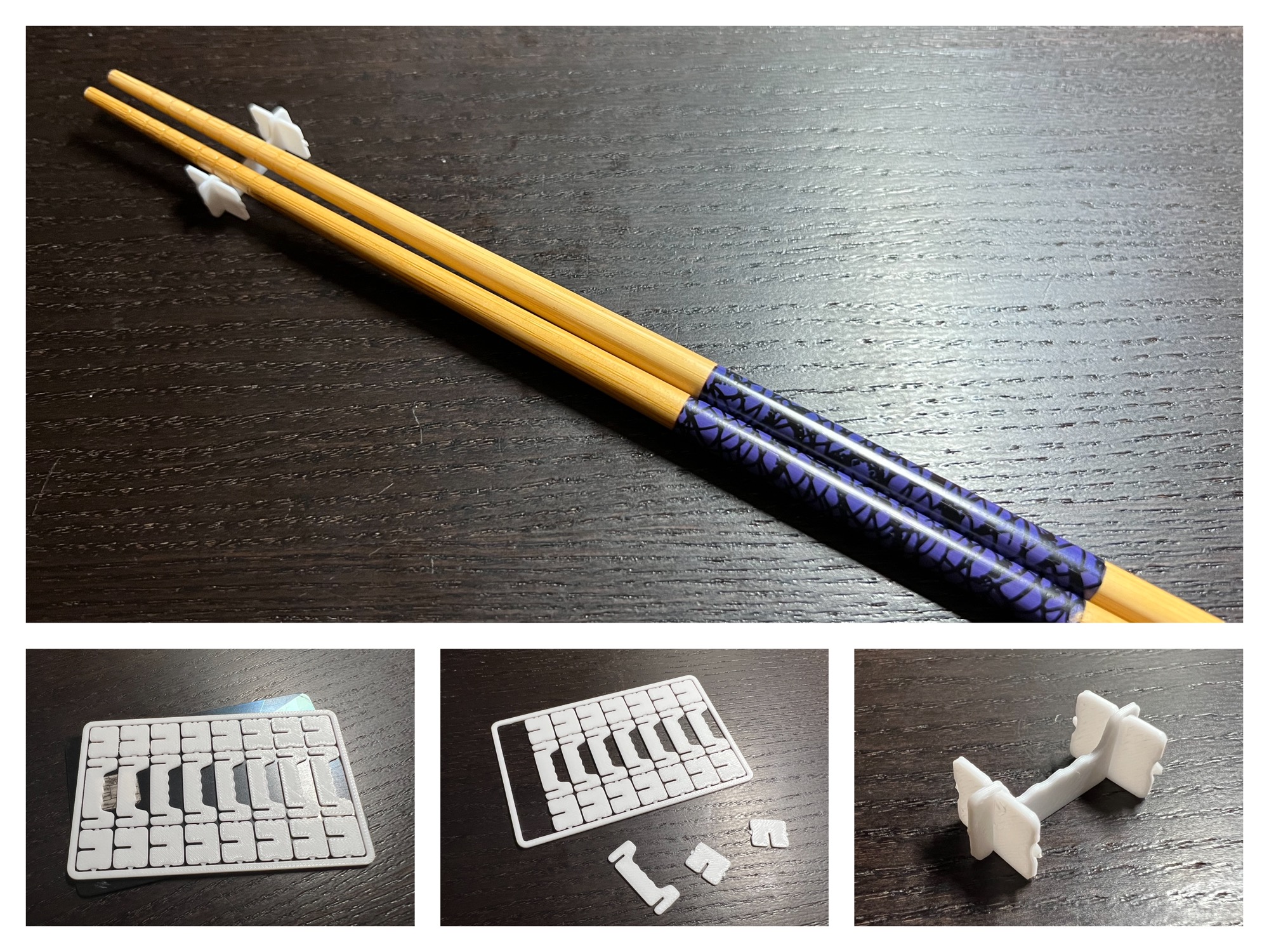 On-the-Go Instant Chopstick Holder - 8 in 1 Credit Card Size Fits in ...