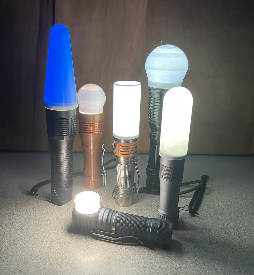 Flashlight/Torch diffusers by Max | Download free STL model ...