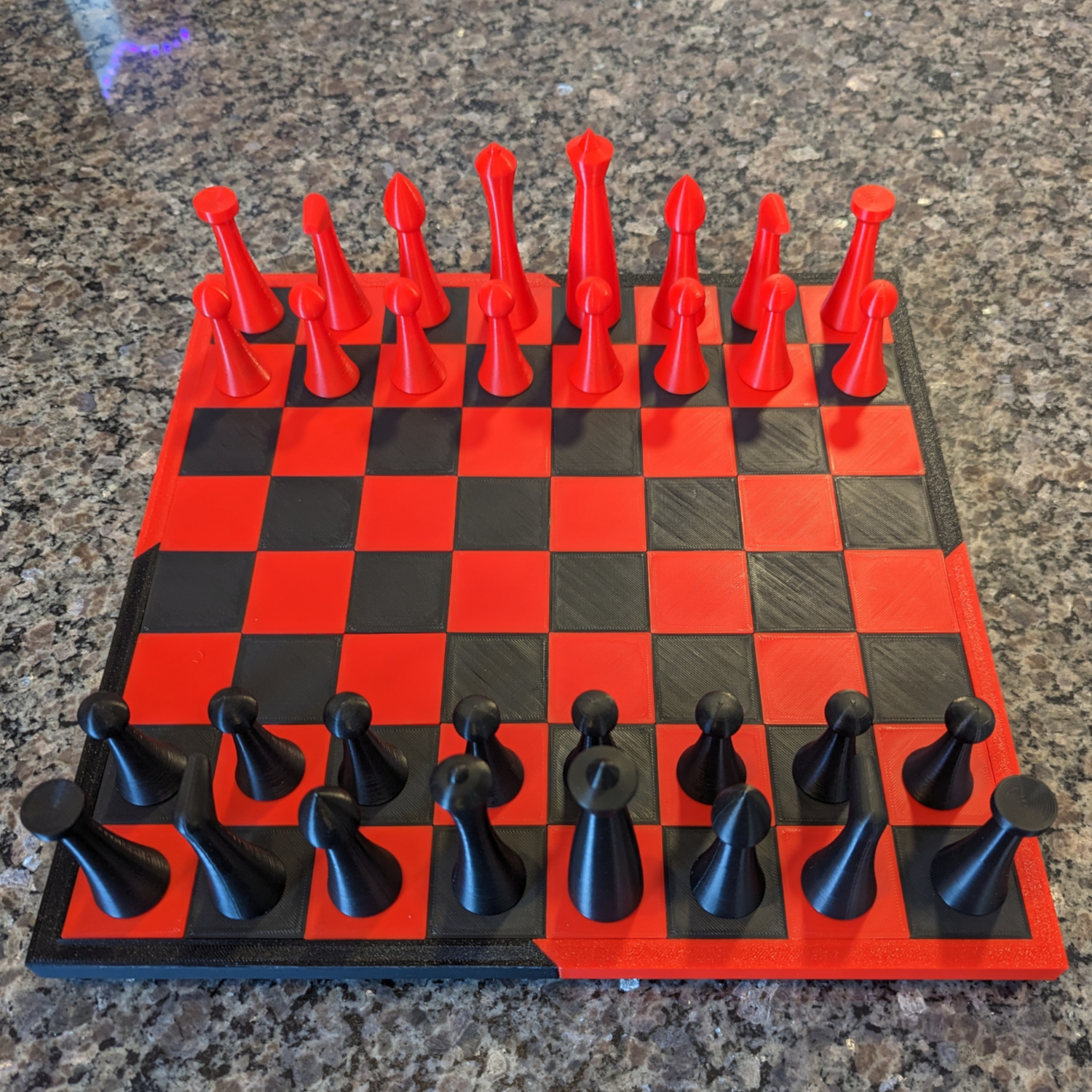 Weighted Ohme Style Chess Set by Rabid Badger | Download free STL model ...