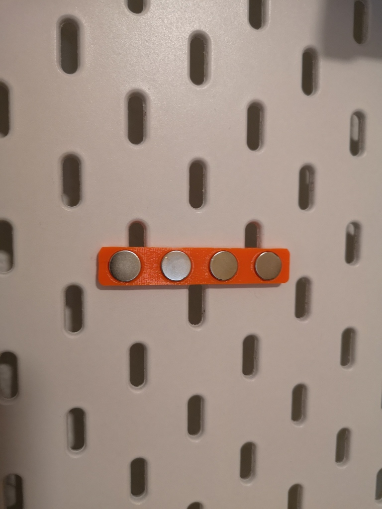 IKEA Skadis - Magnetic Mounting Plate 10mm by M4n1 | Download free STL ...