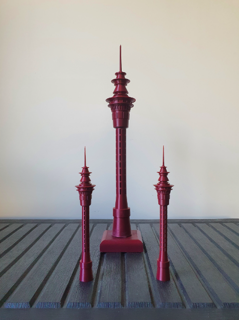 Auckland Sky Tower - New Zealand by MiniWorld3D | Download free STL ...
