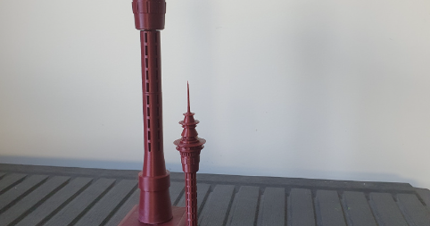 Auckland Sky Tower - New Zealand by MiniWorld3D | Download free STL ...