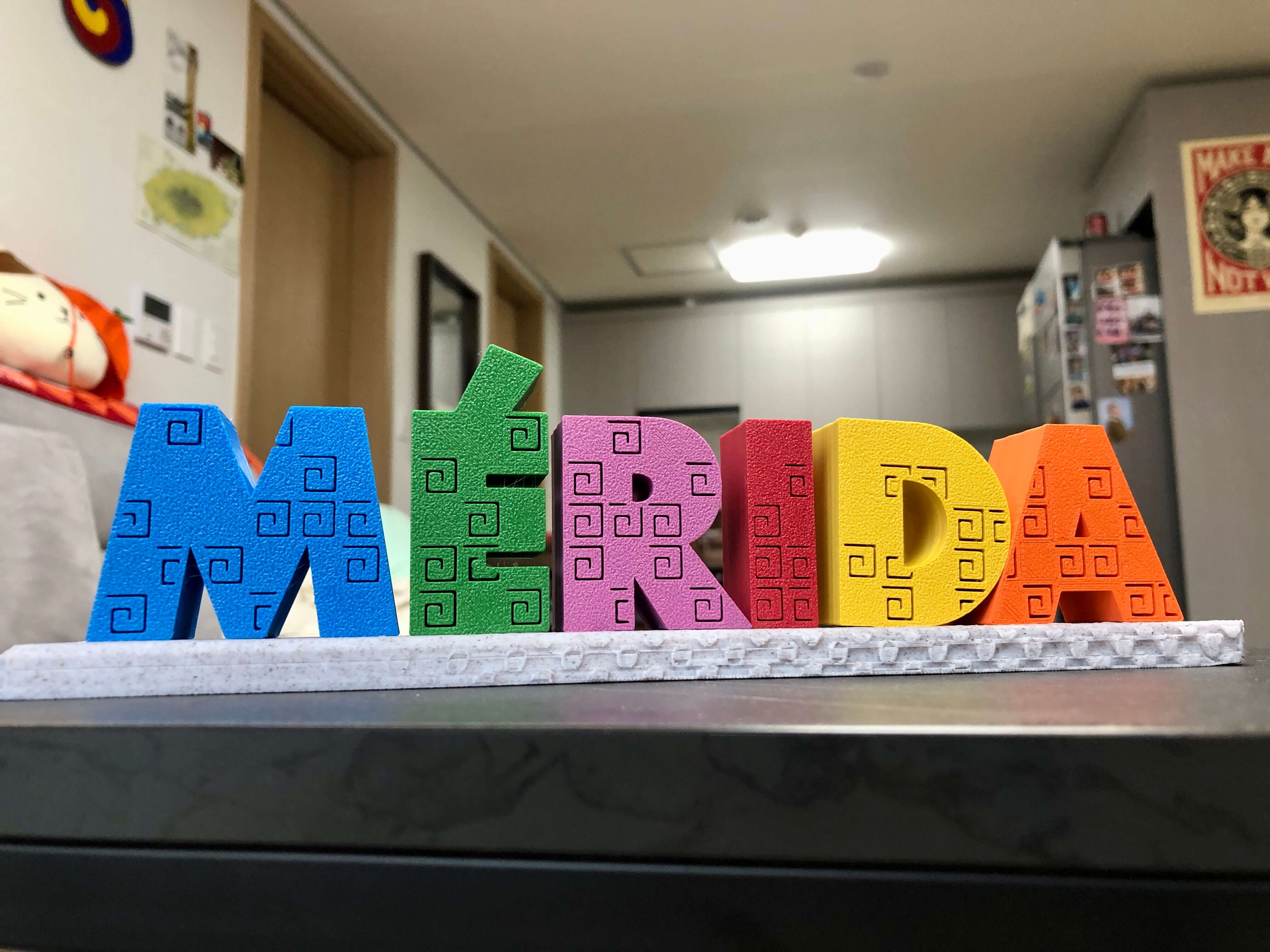 MERIDA letters in Yucatan by Dany Sánchez | Download free STL model ...