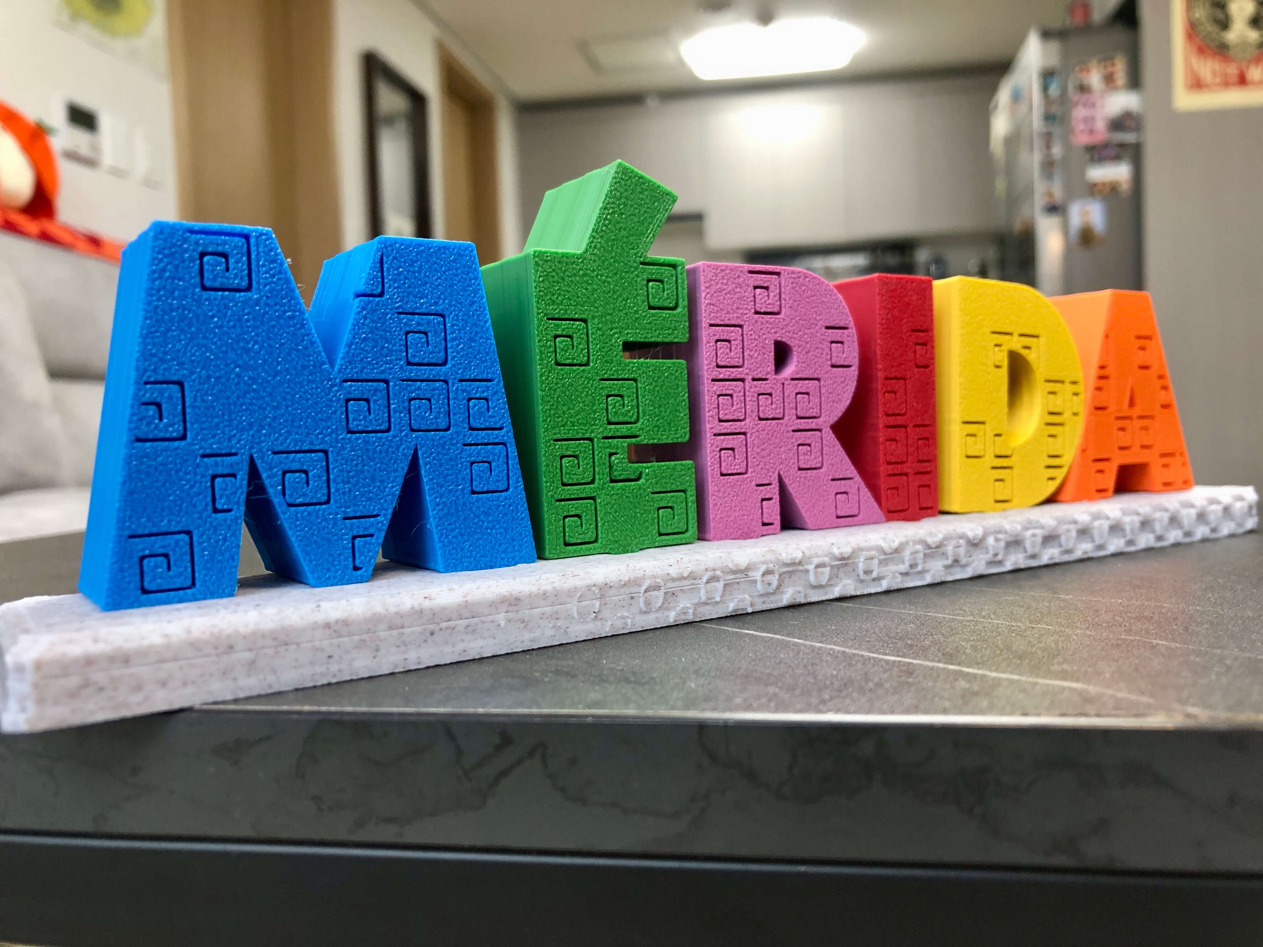 MERIDA letters in Yucatan by Dany Sánchez | Download free STL model ...