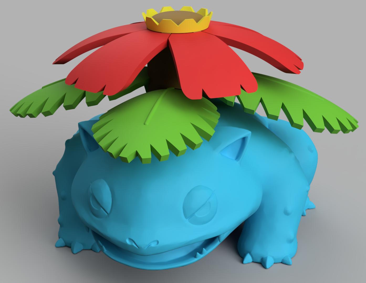 Venusaur - modular for easier print (Venusaur - modulární pro snazší ...