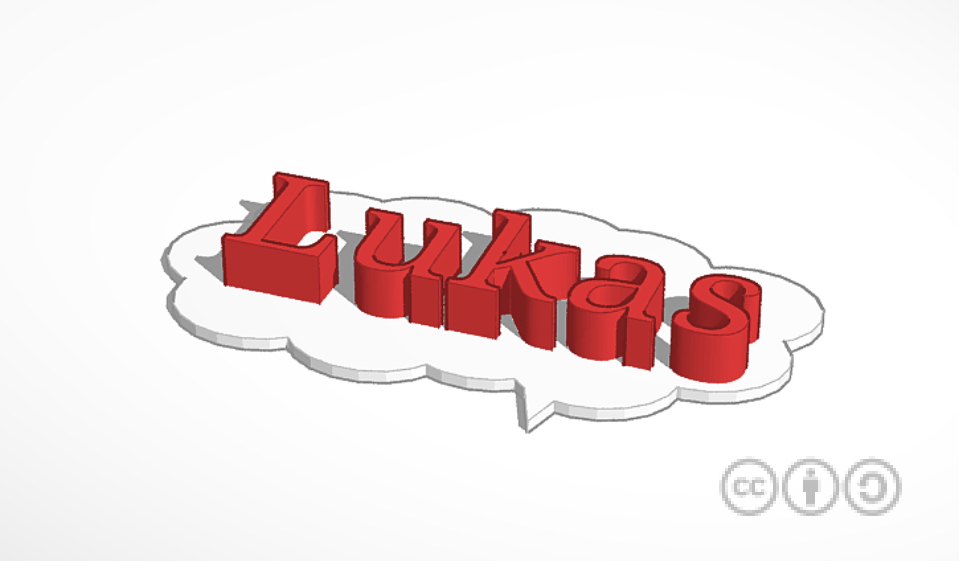 Lukas name tag by Tilted_3D | Download free STL model | Printables.com