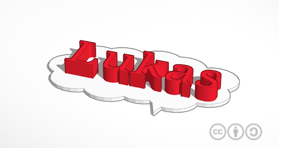 Lukas name tag von Tilted_3D | Kostenloses STL-Modell herunterladen | Printables.com