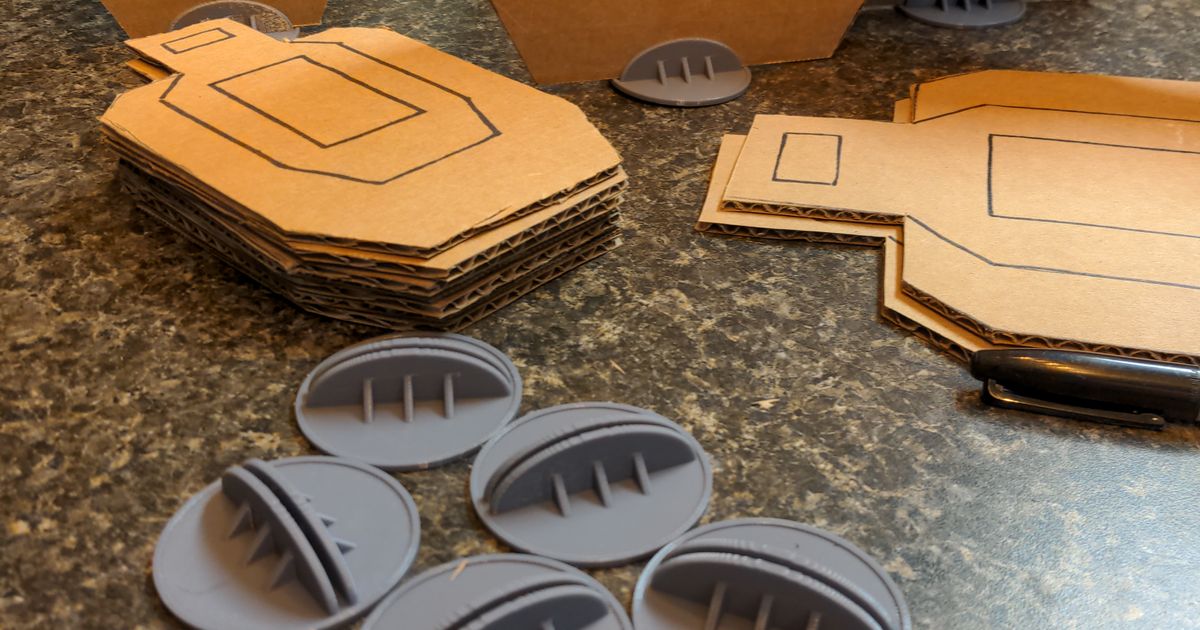 Cardboard Stand by Hydraulic Jack | Download free STL model ...