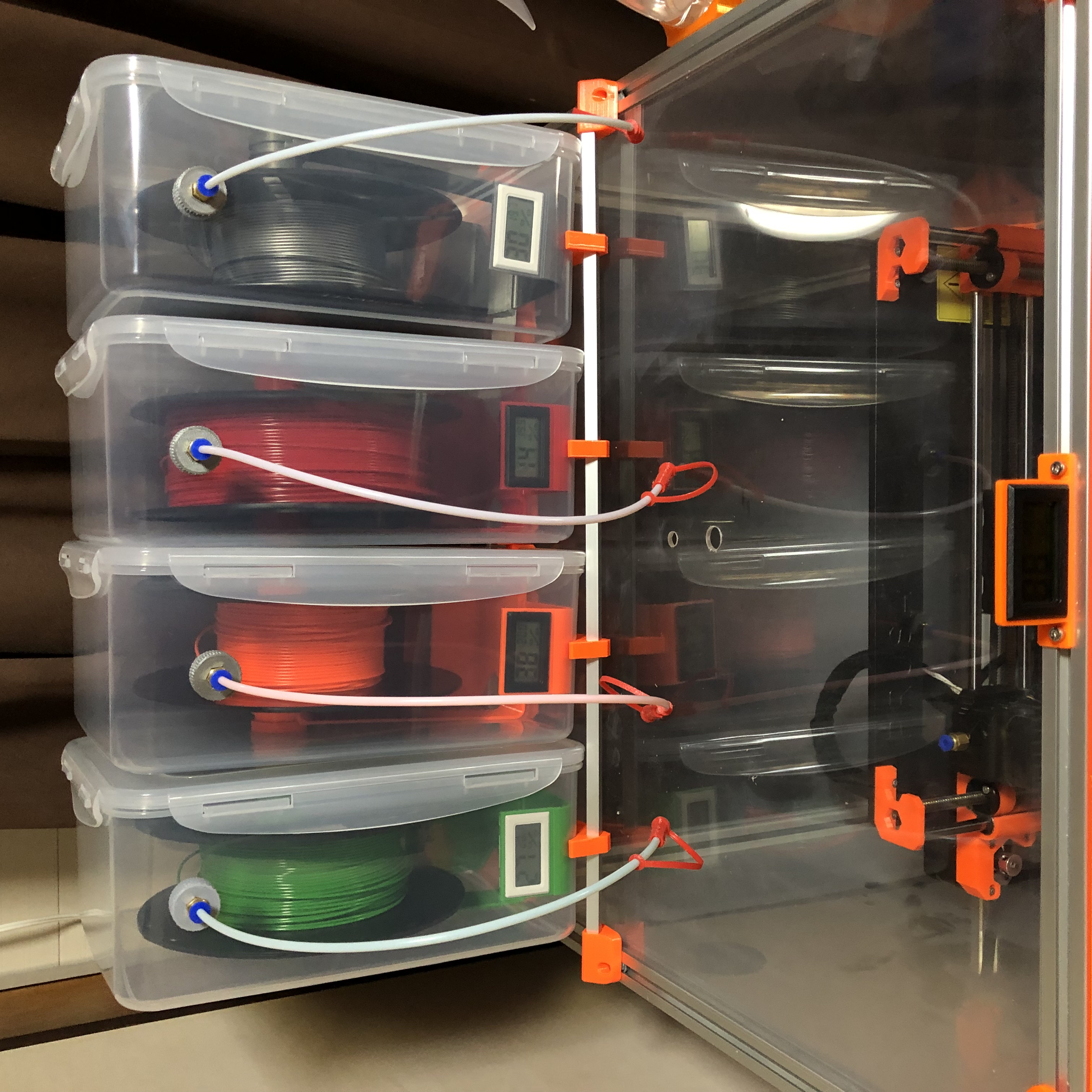 Filament dry box using DAISO plastic container by NovemberKou ...