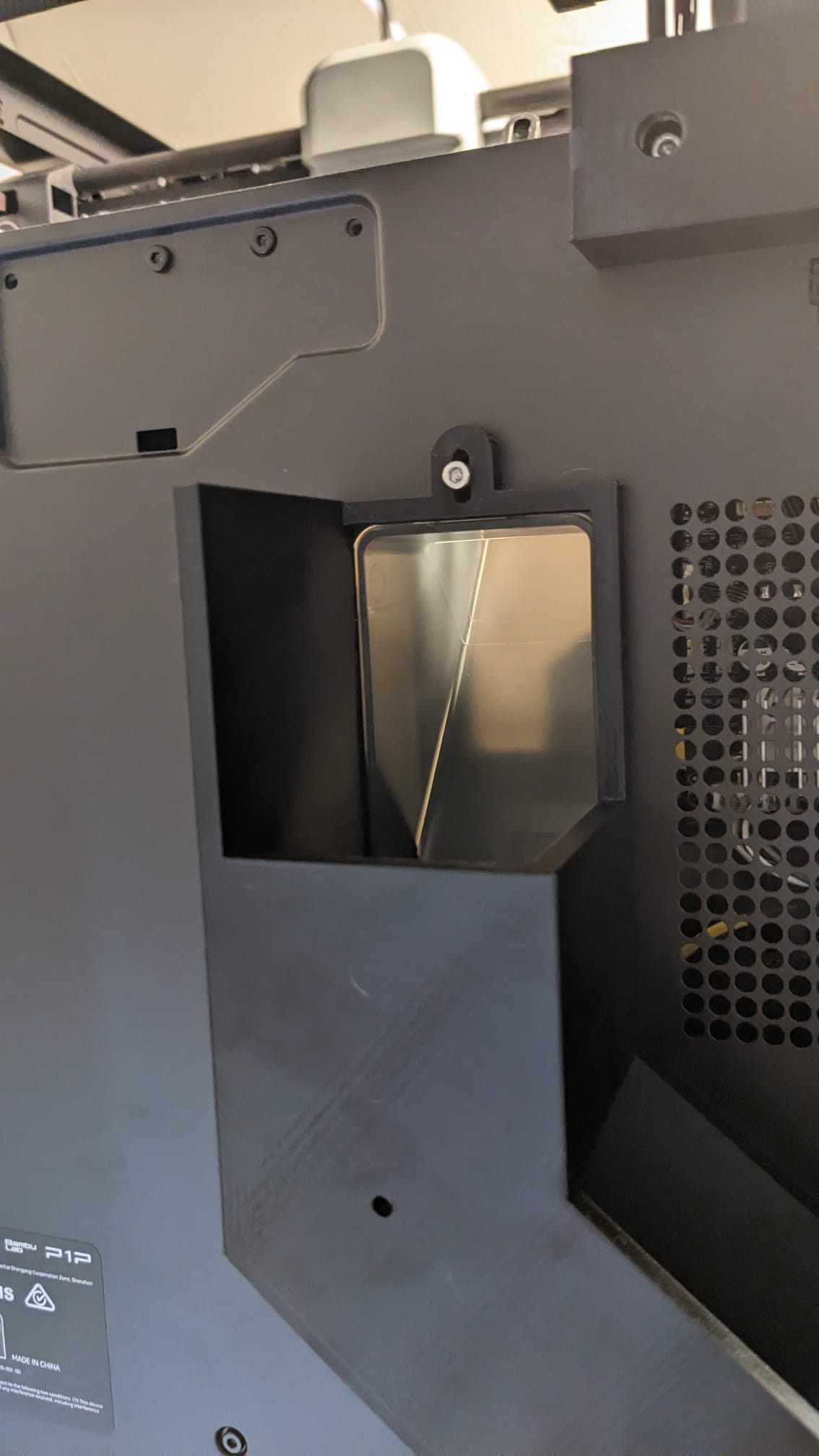 Bambu Lab P1P simple poop chute backwards mounting by LogjiLink ...