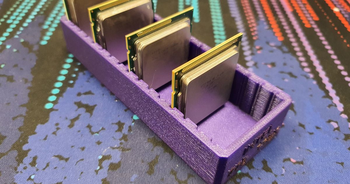 CPU Tray (Intel Desktop) by zobarlp | Download free STL model ...